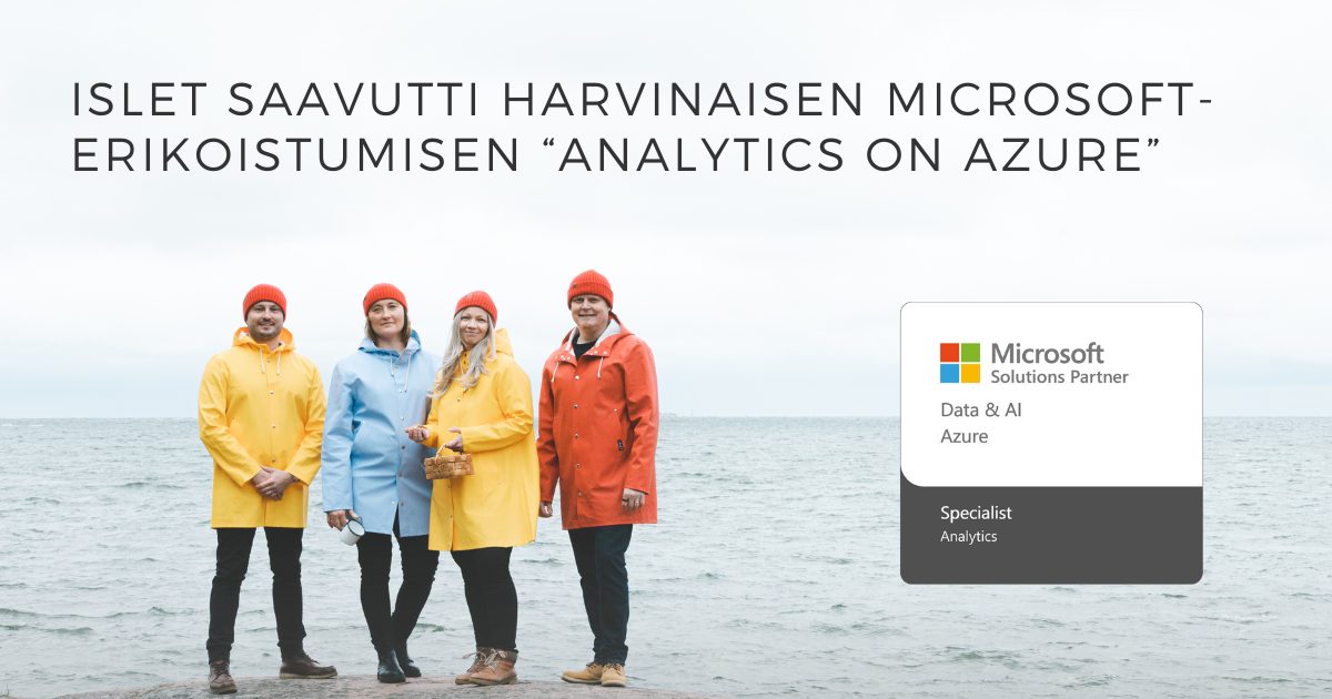 Islet saavutti harvinaisen Microsoft-erikoistumisen “Analytics on Azure ...