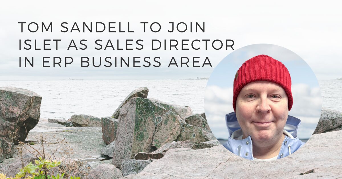 Tom Sandell to join Islet as Sales Director in ERP business area - ISLET