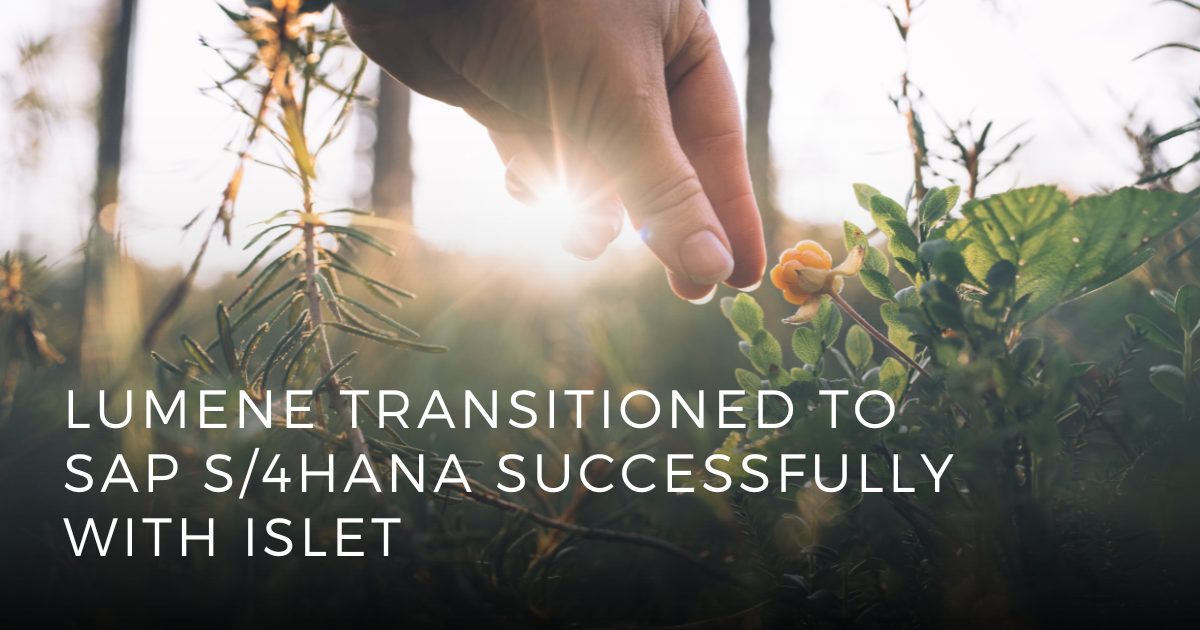 Lumene transitioned to SAP S/4HANA successfully with Islet - ISLET